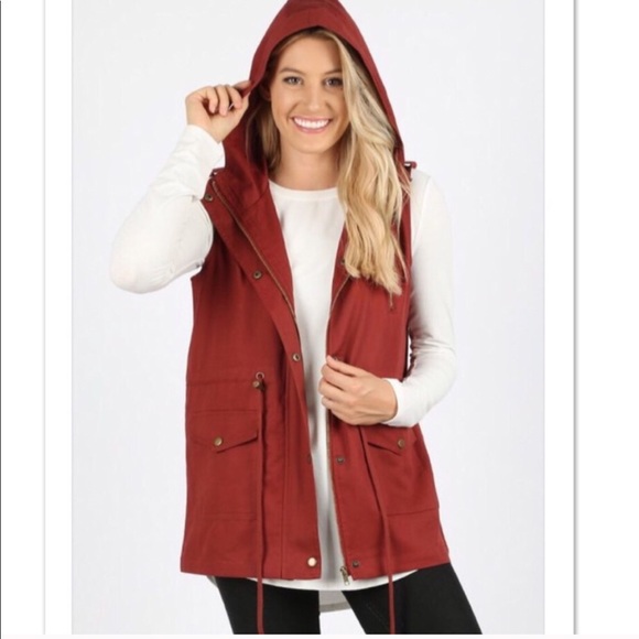 Everythingpink1 | Jackets & Coats | Left 5utility Hoodie Jacket Brick ...